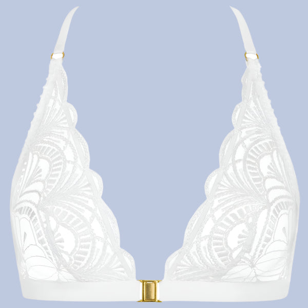 Aubade 'Vibes' White Triangle Bralette | Sandra Dee