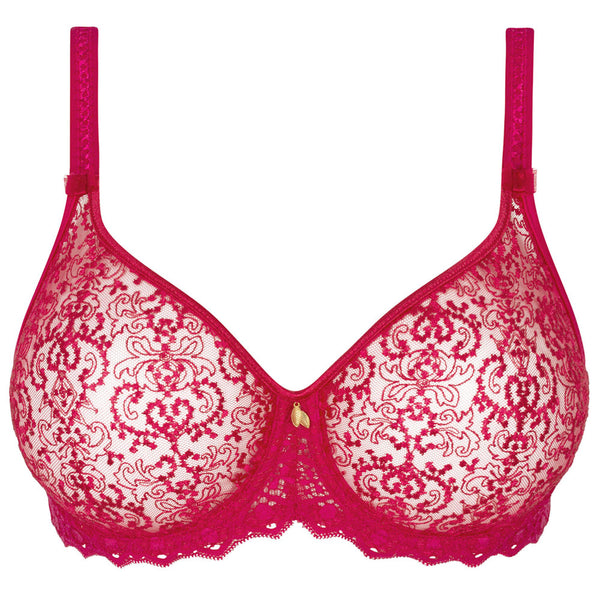 Empreinte 'Cassiopée' Lipstick (Cerise) Seamless Full Cup Bra | Sandra Dee