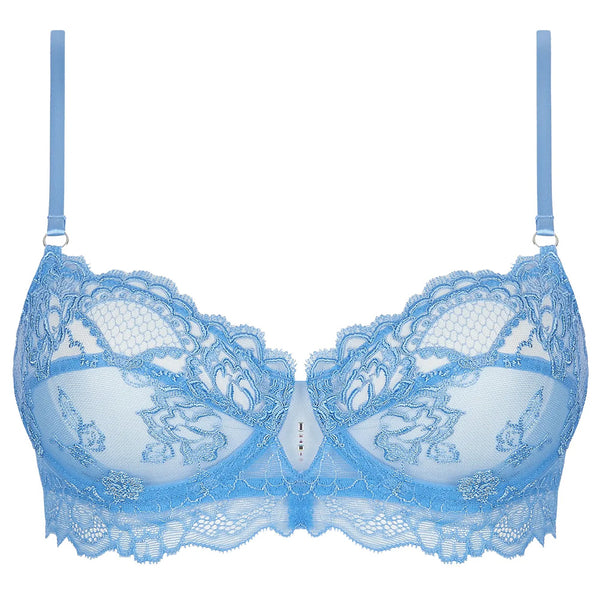 Lise Charmel 'Sublime en Dentelle' Azure Blue Half Cup Bra | Sandra Dee